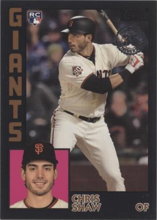 2019 Topps - 1984 Topps Baseball Rookies Chris Shaw #84R-CSH Black /299 ...