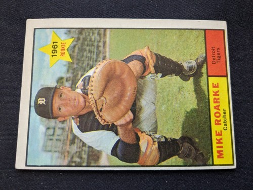 1961 Topps Baseball Card # 376 Mike Roarke RC - Detroit Tigers (VG/EX ...