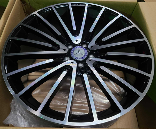 20 Mercedes S580 AMG Polished Black Wheels Rims S500 S550 S580 S450 ...
