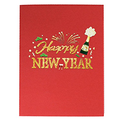 2025 Happy New Year 3D Greeting Card Creative Holiday Greeting Card 5 ...