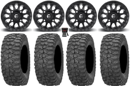 Fuel Vector MB 14" Wheels 32" Rock-A-Billy Tires Polaris RZR XP 1000 ...