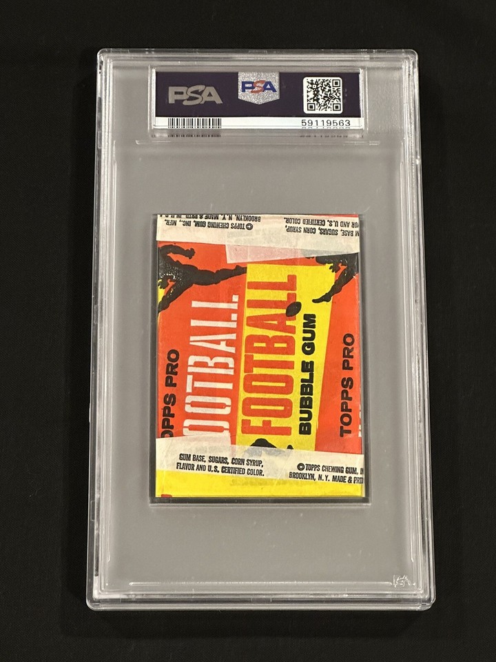 1958 TOPPS FOOTBALL WAX PACK 1 CENT PSA 8 JIM BROWN RC ? POP 5 NONE ...