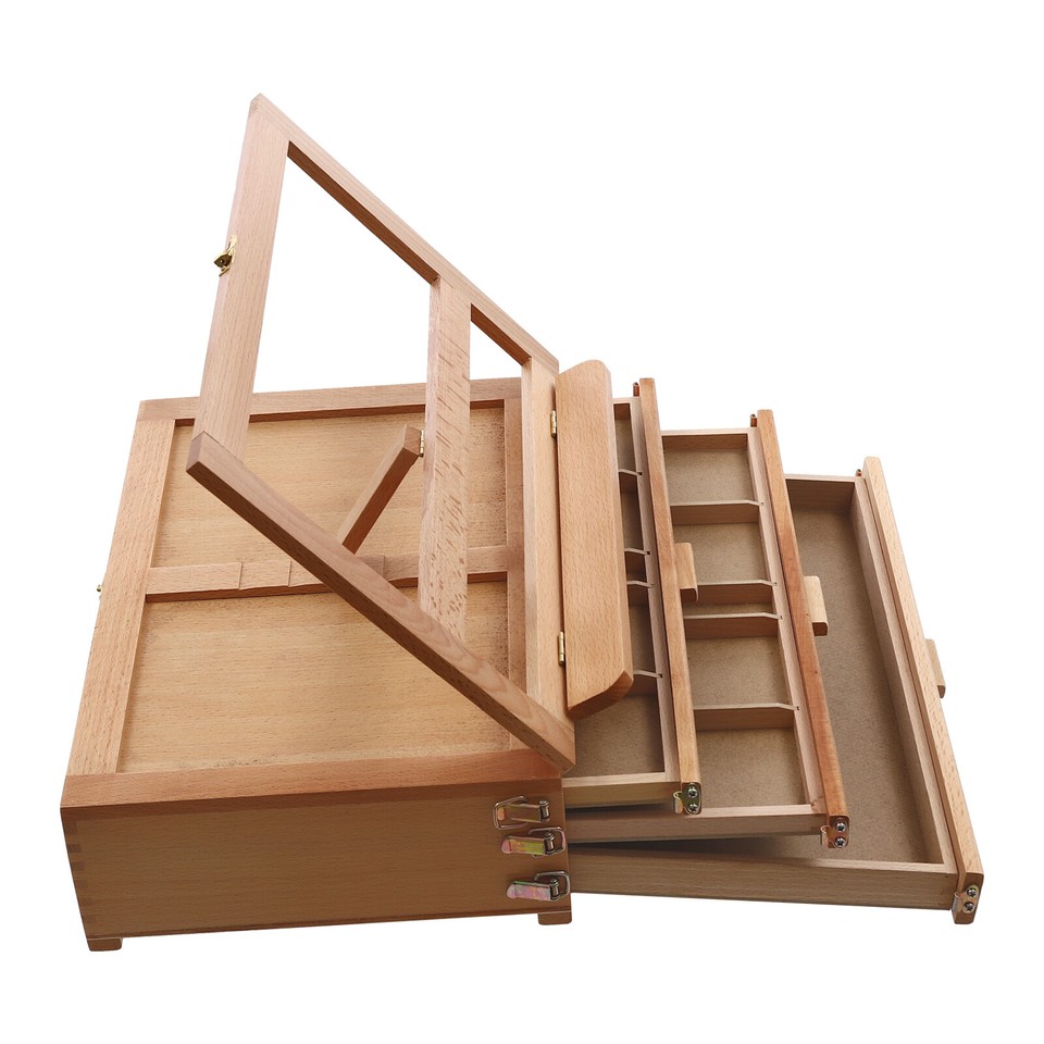 Adjustable Storage Box Easel,Painting Board Stand with Drawers,Storage ...