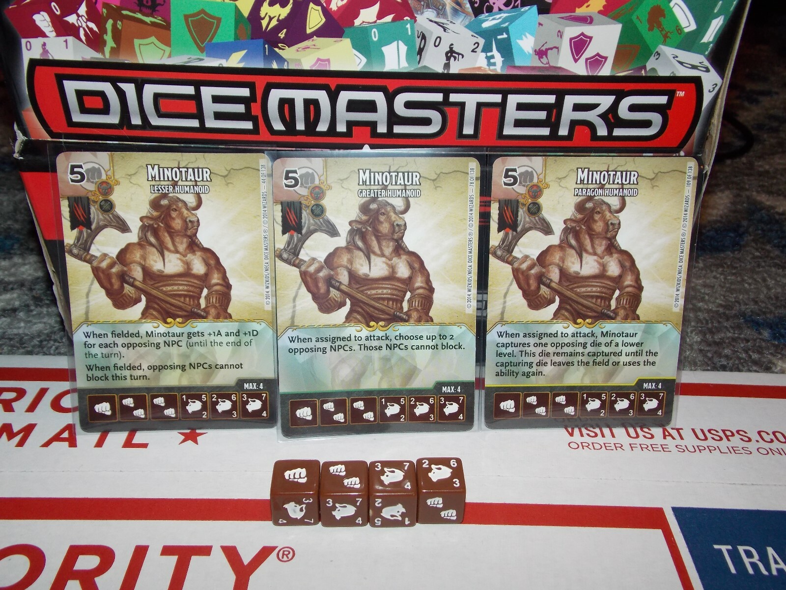 D&D Dice Masters Battle for Faerun MINOTAUR Dungeons Dragons Paragon ...