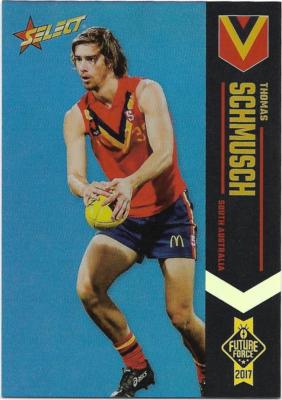 2017 Select Future Force Blue Foil Parallel (39) Thomas SCHMUSCH SA 004 ...