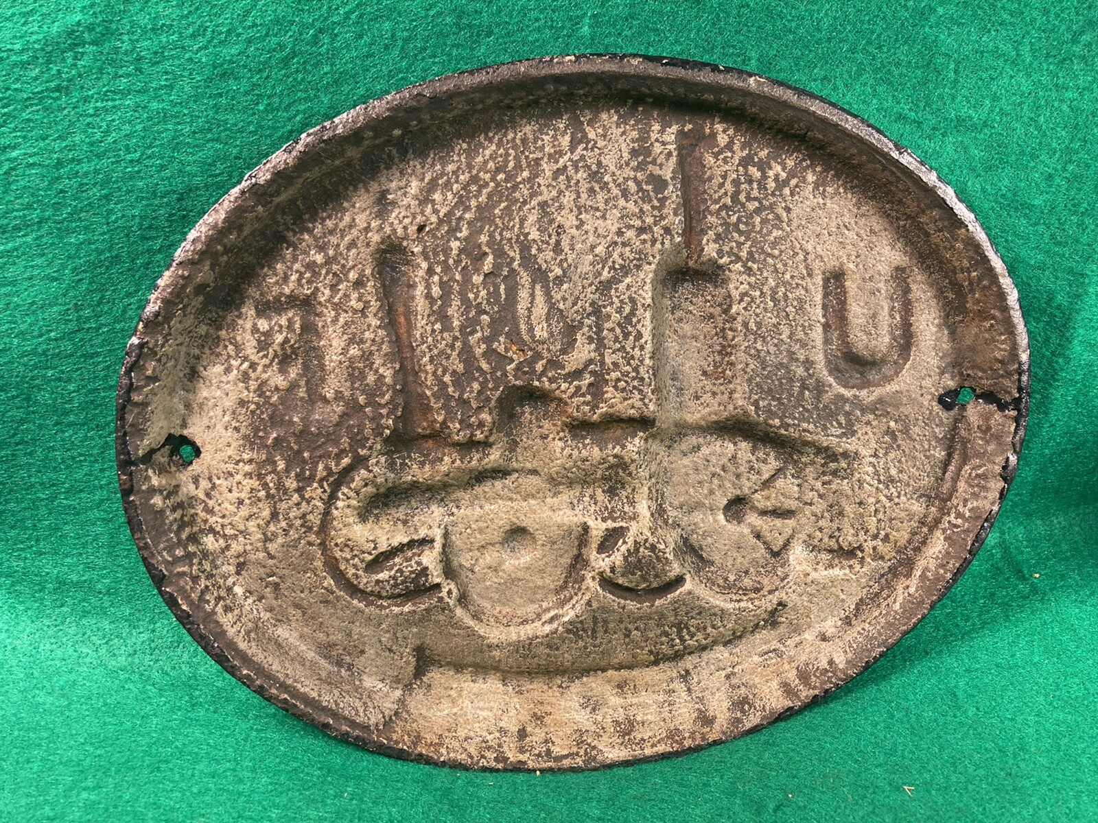 Antique Vintage Cast Iron UF United Firefighter Insurance Fire Engine ...