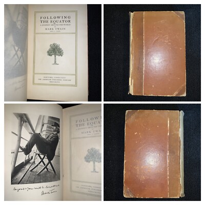 Following the Equator Journey Around the World by Mark Twain 1897 1st ...