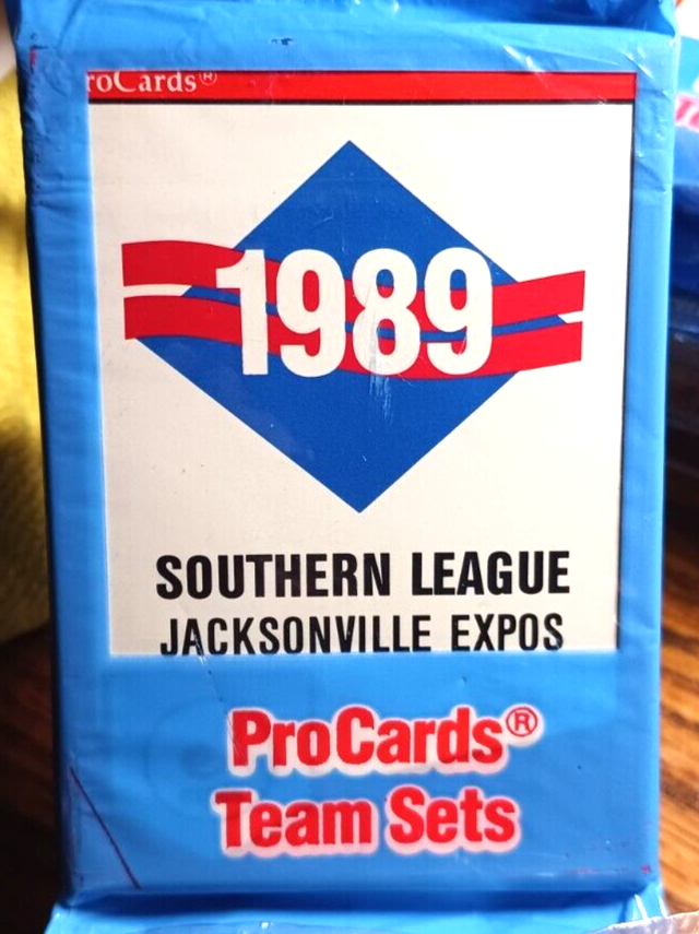 1989 ProCards Minor League Baseball Card Set of Jacksonville Expos ...