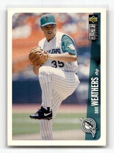 Dave Weathers #157 1996 Collectors Choice Florida Marlins Baseball Card ...