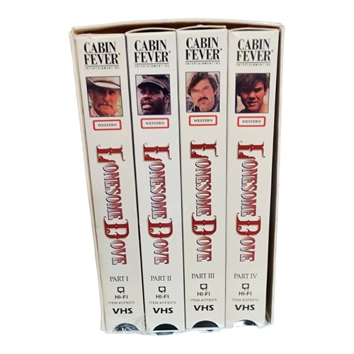 Lonesome Dove Collector's Edition 4 VHS Set Western Hi-Fi Drama Romance ...