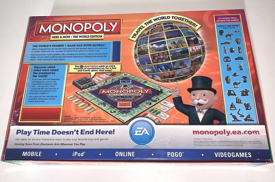Monopoly Here & Now World Edition 2008 Board Game 2 Red Hotels Set ...