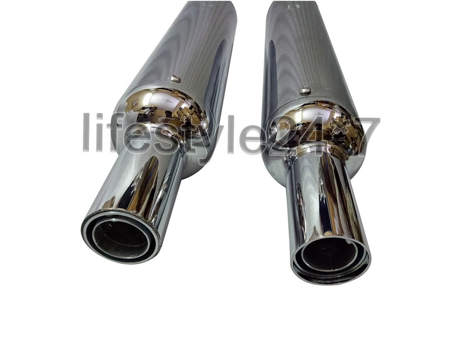 Royal Enfield Interceptor 650 AEW TE 201 Exhaust Muffler Silencer Pair ...