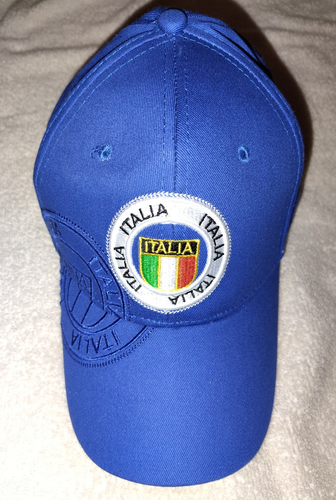 Italia From Italy Baseball cap Larger Italian Flag w/Decorative Logo ...