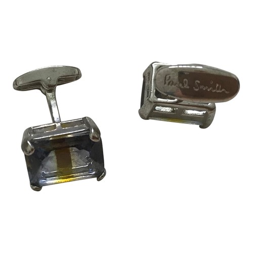 Paul Smith blue amber Light Refracting Cufflinks | eBay
