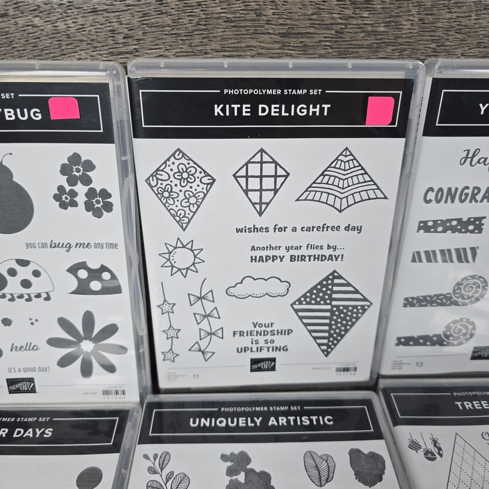 Stampin Up Assorted Lot of 12 Photopolymer Stamp Sets - Used Lightly | eBay