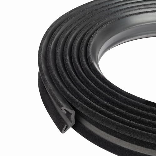 B003 Flexible Flocked Rubber Glass Run Channel for Universal RV Window ...