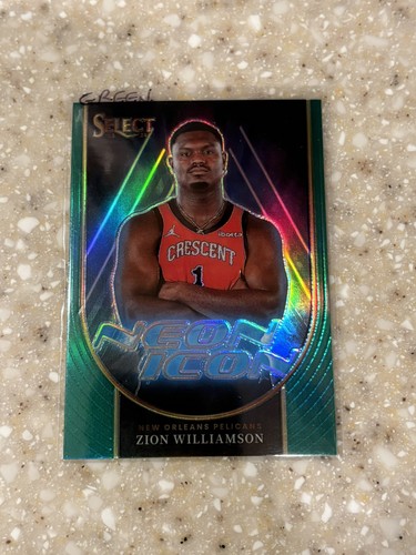2023-24 Panini Select Basketball Zion Williamson Neon Icon Green Prizm ...