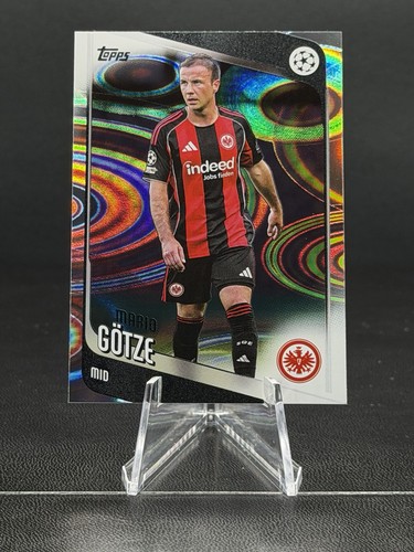 Mario Gotze 2025-25 Topps Chrome UCC #162 Raindrops - Eintracht ...