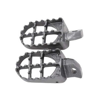 GRAY MX Cast Iron Foot Pegs For Kawasaki KDX200 KDX220R KDX250 KX125 ...