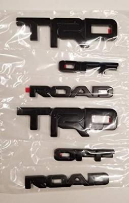 OEM TOYOTA 4RUNNER TRD OFF ROAD BLACK-OUT EMBLEM OVERLAY KIT FITS 2018 ...
