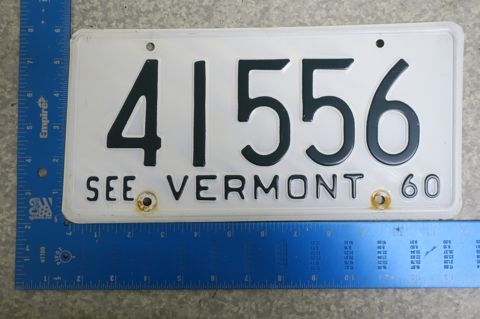 1960 60 VERMONT VT LICENSE PLATE TAG # 41556 | eBay