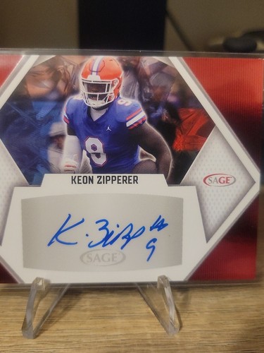 2023 Sage Keon Zipperer Autograph # A-KZ Auto RC Florida Gators ...