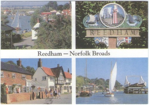 Reedham, Norfolk Broads, multi view colour postcard, posted 2011 | eBay