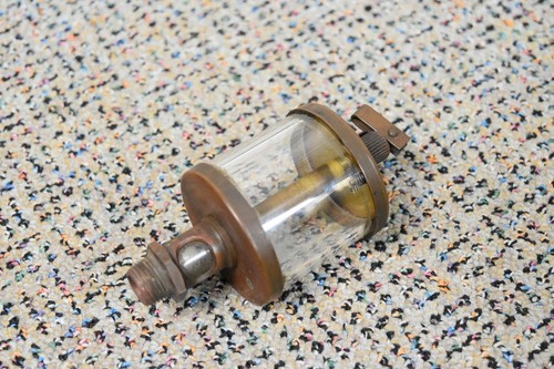 Vintage Antique Brass Glass Drip Oiler Hit Miss Engine Original Glass ...