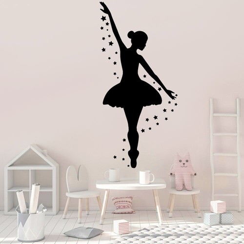 Magic Ballerina Wall Decals Ballet Studio Window Door Decor Stars ...