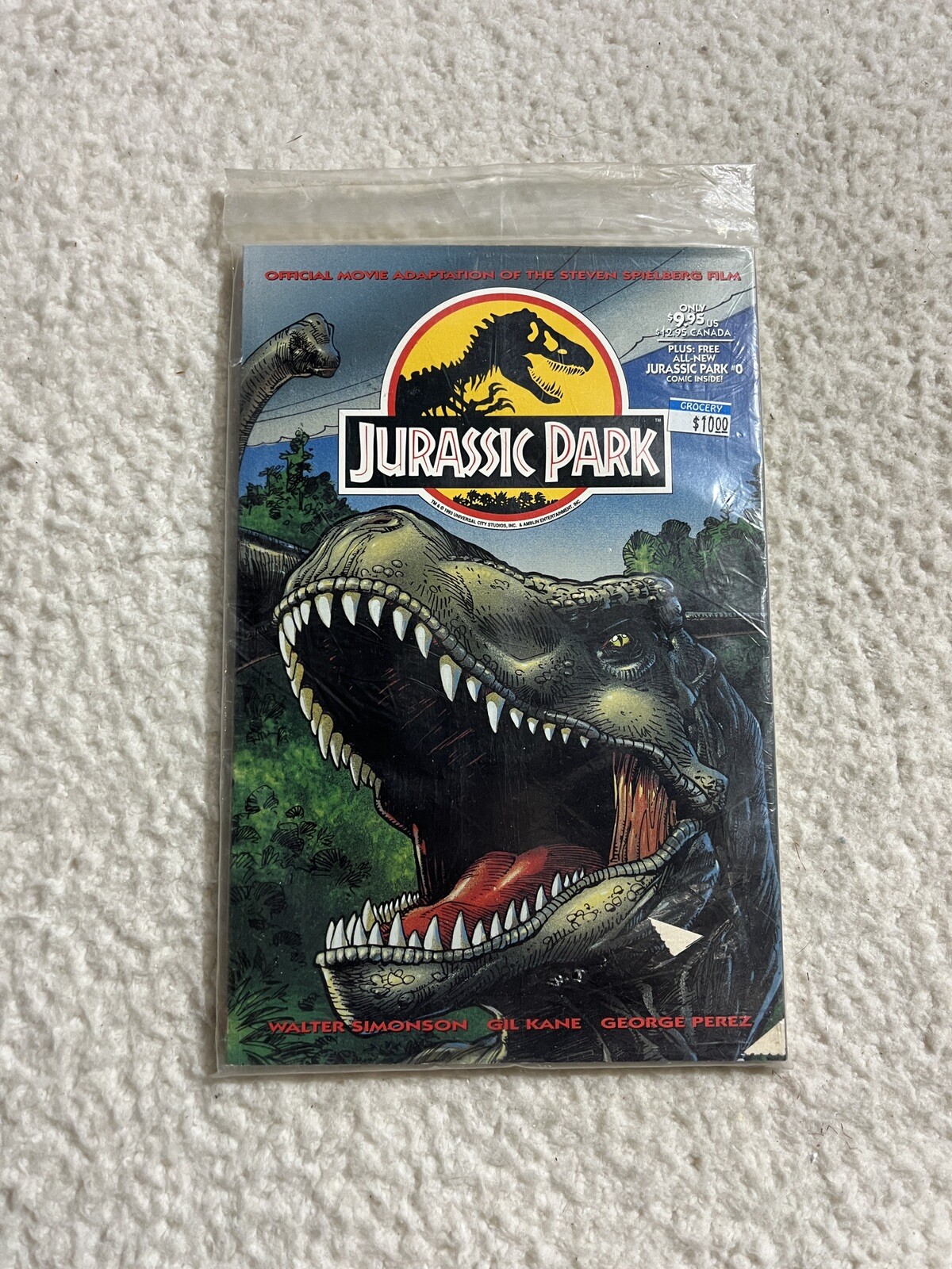 Jurassic Park Movie Adaptation Trade Paperback #0 Topps Comic ...