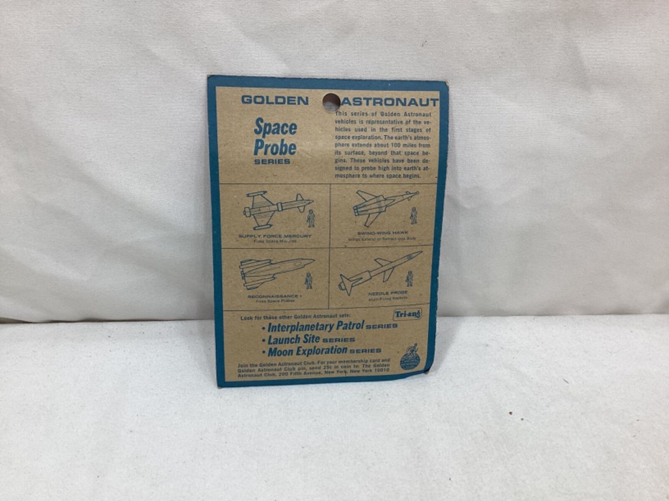 1970s Vintage Golden Astronaut Space Probe Swing Wing Hawk Vehicle ...