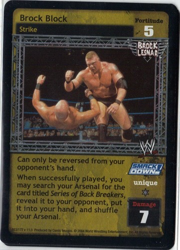 WWE WWF Raw Deal CCG Brock Block Brock Lesnar NEW Mint UFC MMA champ | eBay