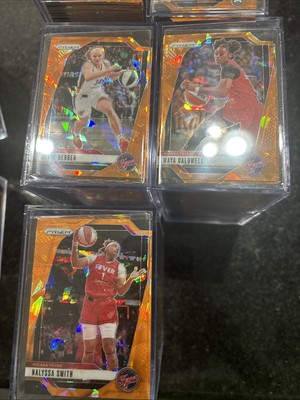 2024 WNBA Prizm WNBA Orange Ice Prizm Lot 190 Cards With Plastic Case ...