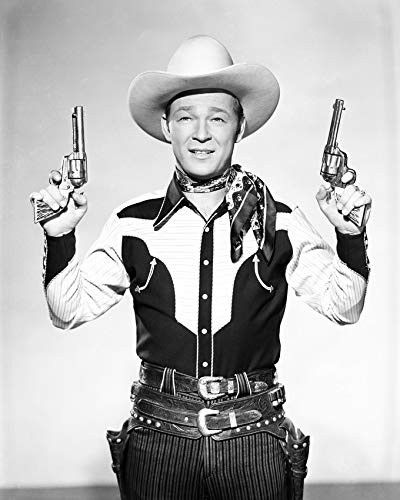 Roy Rogers 11x14 Photo holding two guns | eBay