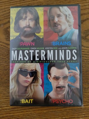 Masterminds (DVD, 2016, WS) Zach Galifianakis, Owen Wilson, Kristen ...