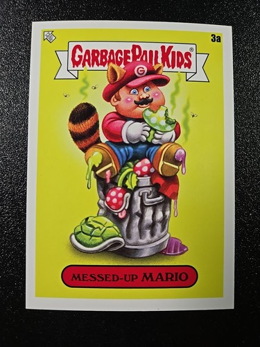 Super Mario Bros Nintendo Spoof Garbage Pail Kids 2 Card Set | eBay