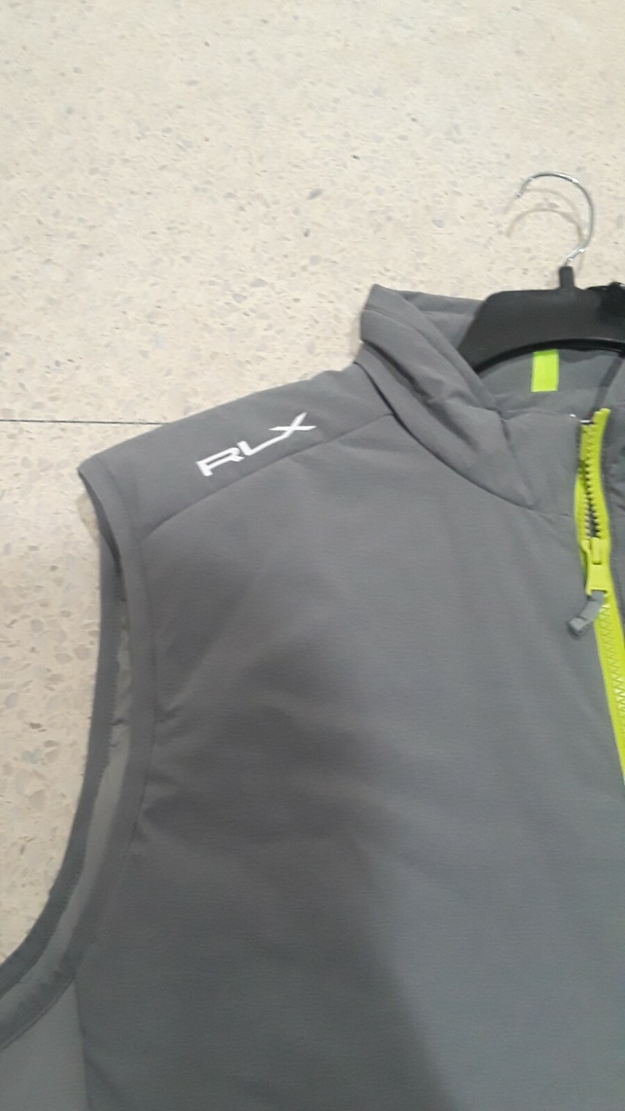 RLX Ralph Lauren Men’s Water Repellent Insulated Stretch Golf Vest Gray ...