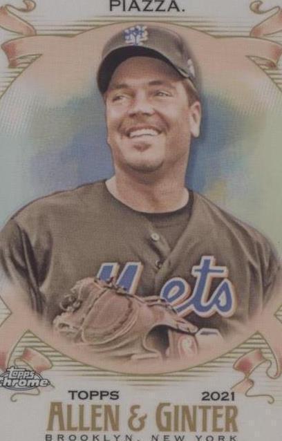 2021 Topps Allen & Ginter Chrome - Mike Piazza #3 Refractor for sale ...