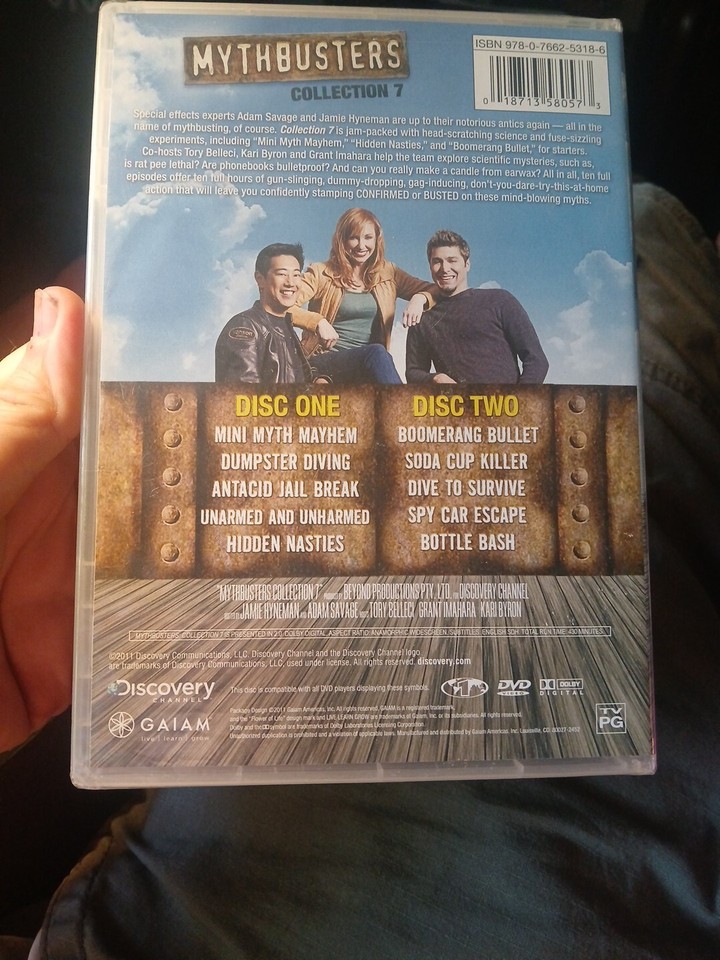 Mythbusters Collection 7 Seven (DVD Set, 2011 Discovery Channel) NEW ...