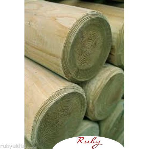 Ruby Timber Jump Poles in Pressure Treated Wood for Horse Show - 3.6m x ...