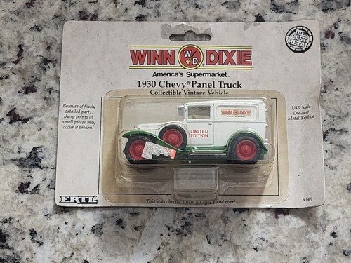 Winn Dixie Diecast Car 1930 Chevy’s Panel Truck by ERTL NIP see photos ...