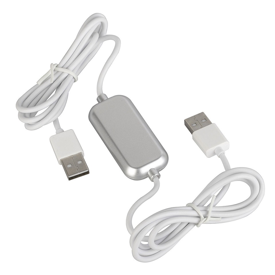 USB File Transfer Cable Windows Mac PC Laptop Data Direct Copy Share ...