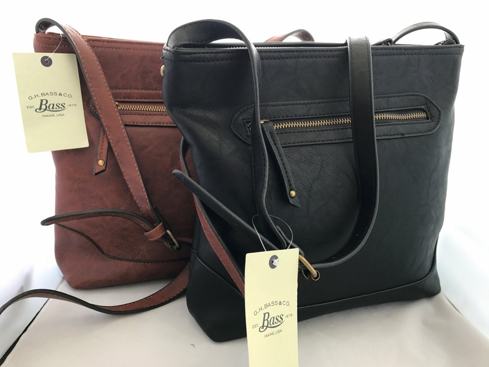 NEW Faux Leather Shoulder Handbag By Bass & Co. Clearance Goodies | eBay