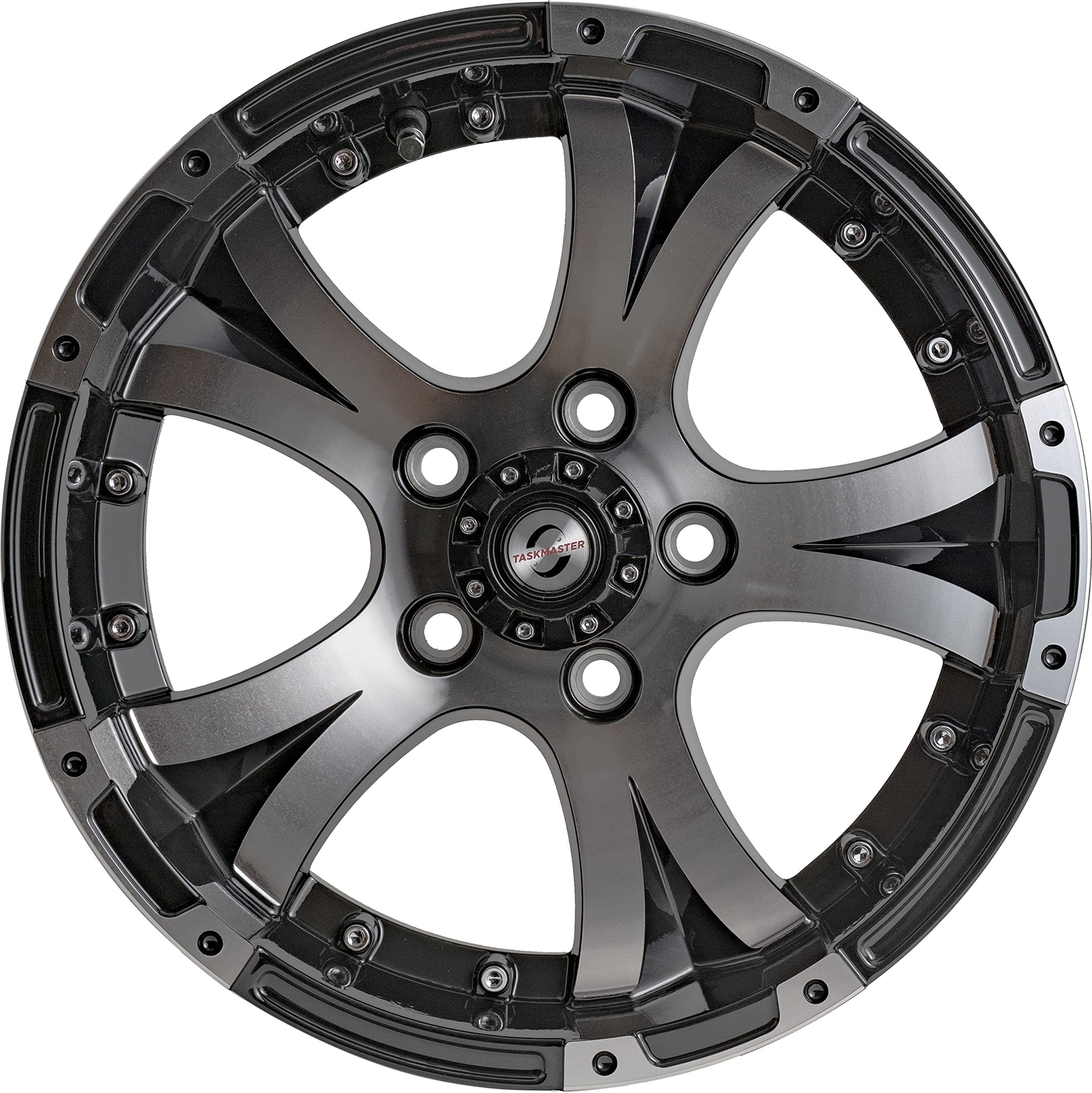 Viking™ Series Machined Lip and Face Gloss Black Aluminum Trailer Wheel ...