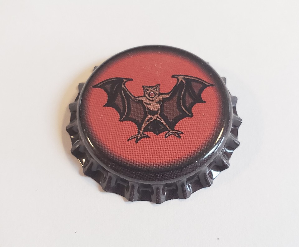 Beer Bottle Caps - Red Bat Halloween - 1 Pair | eBay