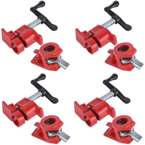 4Sets 3/4" Quick Release Heavy Duty Wide Base Iron Wood Metal Clamp ...