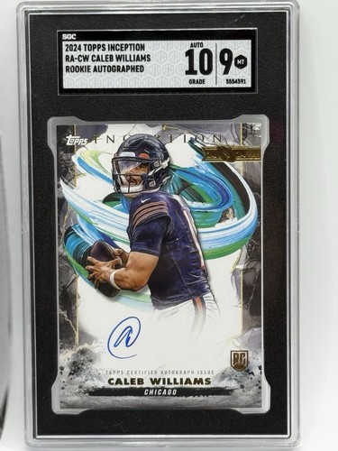 2024 Topps Inception CALEB WILLIAMS RC Auto #RA-CW Rookie SGC 10/9 | eBay