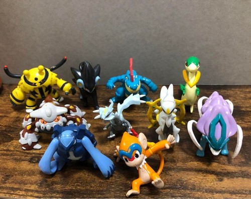 Pokemon Mini Figures 10 Character Set TOMY Arceus Kyurem Suicune Used ...