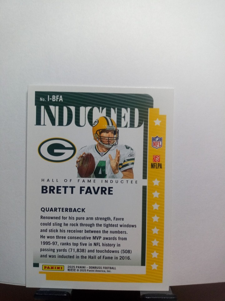2025 Donruss Inducted. Brett Farve. | eBay