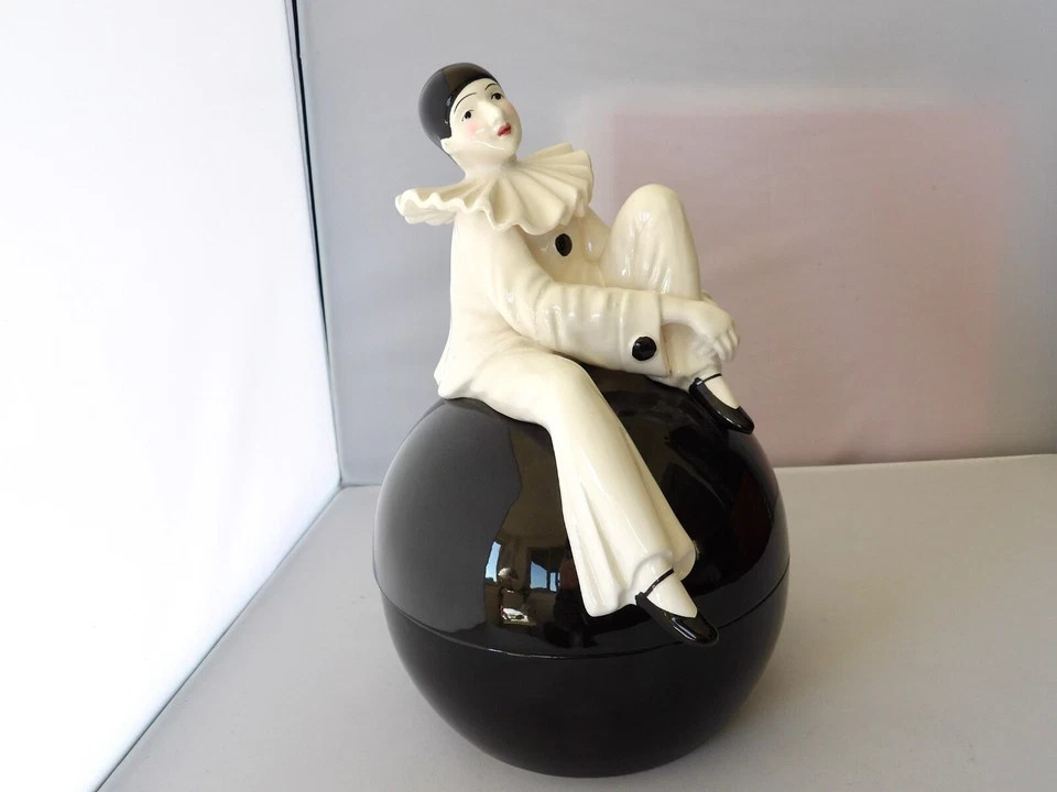 RARE VINTAGE TASTE SETTER BY SIGMA PIERROT ART DECO HARLEQUIN MIME ...